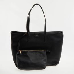 Otto Kern Schwarze Tote Bag aus Kunstleder