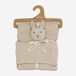 Little 2-teiliges beigefarbenes Babydeckenset