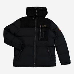 Geographical Norway Schwarze Steppjacke mit Logo