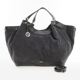 L.Credi Dunkelgraue Tote Bag aus Kunstwildleder