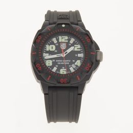 Luminox Schwarze Armbanduhr mit Silikonarmband