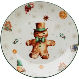 Koopmann Teller Lebkuchenmann CHRISTMAS