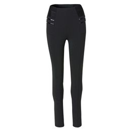 Koroshi Leggings Damen Gr&ouml;&szlig;e S schwarzmeliert