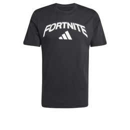 adidas Sportswear Funktionsshirt 'X Fortnite' Herren Gr&ouml;&szlig;e S schwarz / wei&szlig;