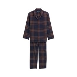 Tom Tailor Herren Pyjama-Set mit Karomuster, braun, Kariert, Gr. 50