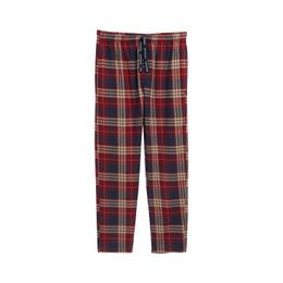 Tom Tailor Herren Pyjama-Hose mit Karomuster, rot, Kariert, Gr. 52