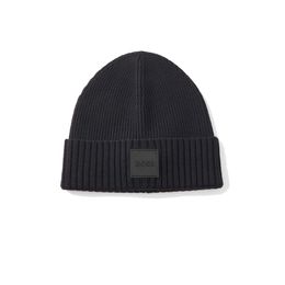BOSS Beanie 'Flavio' male Blue size 1
