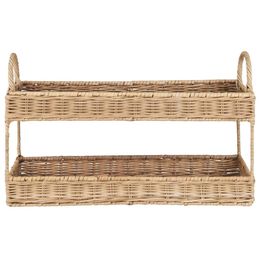 IB Laursen Tablett mit 2 Etagen aus Rattan skandinavische Deko Online Shop