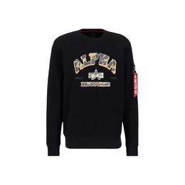Alpha Industries Sweatshirt 'College' Herren Gr&ouml;&szlig;e XXXL gelb / grau / schwarz