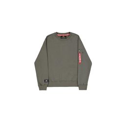 Alpha Industries Sweatshirt 'Label' male Green size XS