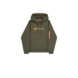 Alpha Industries Sweatshirt 'Alpha Label' Herren Gr&ouml;&szlig;e XL oliv