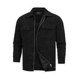 INDICODE JEANS Hemd 'Nemoto' Herren Größe L schwarz