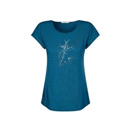 Greenbomb Shirt 'Nature Bird Reed ' female Blue size XXL