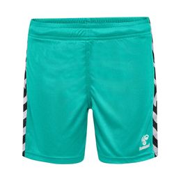 Hummel Shorts Jungen Größe 140 türkis / schwarz / weiß