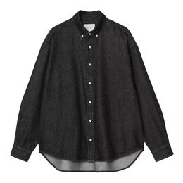 Carhartt Work In Progress Carhartt WIP Hemd 'L/S Lucas Shirt' Herren Größe S schwarz