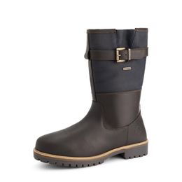 Travelin Boots 'Fjaere' Herren Gr&ouml;&szlig;e 47 dunkelblau / dunkelbraun / gold