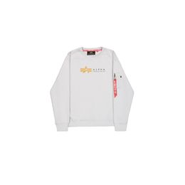 Alpha Industries Sweatshirt 'Alpha' Herren Größe L hellgrau