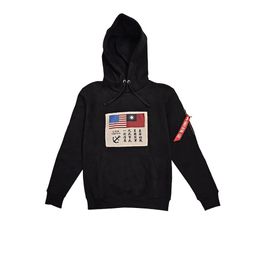 Alpha Industries Sweatshirt 'USN Blood Chit' male Black size M