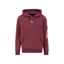 Alpha Industries Sweatshirt 'Organics EMB' Herren Größe XXL burgunder