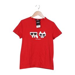 K by KARL LAGERFELD Karl Lagerfeld T-Shirt Damen Gr&ouml;&szlig;e M Second Hand rot