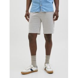 Jack & Jones JACK & JONES Herren 3/4-Sweathose "JPSTJAIDEN MAY JOGGER SHORTS MID SN"schwarz navy stripes:cloud dancer, Gr. XXL, gestreift, Web, Obermaterial: 71%