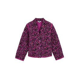 WE Fashion Jacke M&auml;dchen Gr&ouml;&szlig;e 134/140 lila / pink / schwarz
