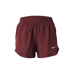 Nike Sportshorts 'TEMPO' Damen Gr&ouml;&szlig;e XL weinrot / wei&szlig;