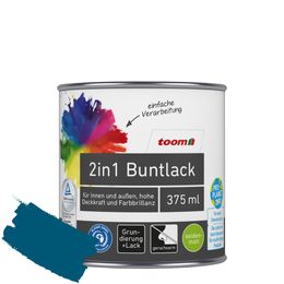 toom 2in1 Buntlack 'Blaupause' enzianblau seidenmatt 375 ml