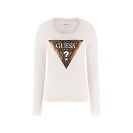 Guess Shirt Damen Gr&ouml;&szlig;e L champagner / braun / schwarz / wei&szlig;
