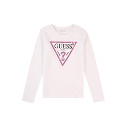 Guess Shirt M&auml;dchen Gr&ouml;&szlig;e 140 dunkelpink / schwarz / offwhite