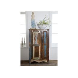 Kommode Altholz 70x40x120 mehrfarbig lackiert NATURE OF SPIRIT #58