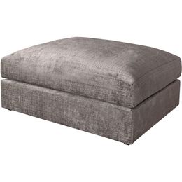 Polsterhocker Home Affaire, B:101cm H:52cm T:97cmtaupe, 100% Polyester, Hocker, "Soft&Cosy XL, B: 101 cm", Mega-Hocker, in Cord oder
