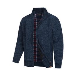 INDICODE JEANS Strickjacke ' INFilion ' Herren Größe S marine