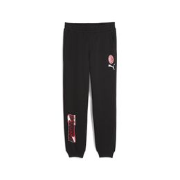 Sporthose Puma "AC Milan FtblCulture Jogginghose Herren", Herren, Gr. S, Normalgr&ouml;&szlig;en, schwarz for all time rot, Obermaterial: 32% Polyester, 68% Baumwolle. Rippe: 97% Baumwolle, 3% Elasthan. Tasche &ndash; Oben: 100% Baumwolle, unifarben, regular fit, Hosen Sporthose