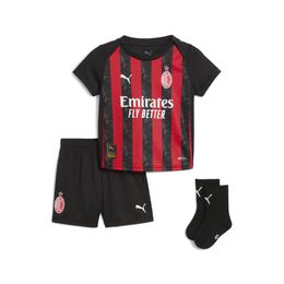 Trainingsanzug Puma "AC Milan 25/26 Heimtrikot-kit Kinder", Jungen, Gr. 74, rot (for all time rot schwarz), Obermaterial: 100% Polyester; Rippe: 100% Polyester, Sportanz&uuml;ge Trainingsanzug