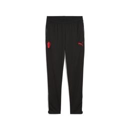 Sporthose Puma "AC Milan Trainingshose Herren", Damen, Gr. S, Normalgrößen, rot (schwarz for all time rot), Obermaterial: 100% Polyester; Besatz: 12% Elasthan, 88% Polyester; Einsatz: 100% Polyester, bedruckt, slim fit, Hosen
