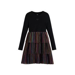 Desigual Kleid M&auml;dchen Gr&ouml;&szlig;e 122/128 mischfarben / schwarz