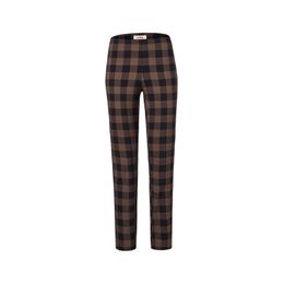 Tchibo - Karierte Stretchhose - Damen - Gr. 38 - schwarz/kariert