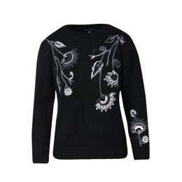 Koroshi Pullover Damen Gr&ouml;&szlig;e XL grau / schwarz / wei&szlig;