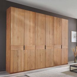 Pharao24.de Drehtürenschrank Kleiderschrank teilmassiv mit Metallgriffen