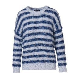 Koroshi Pullover Damen Gr&ouml;&szlig;e S dunkelblau / wei&szlig;meliert