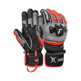 Reusch Fingerhandschuhe 'Worldcup Warrior GS' Herren Gr&ouml;&szlig;e XL/XXL grau / rot