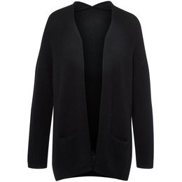 include - Strickjacke aus 100% Kaschmir, schwarz, Gr. 36 / S - Kaschmir