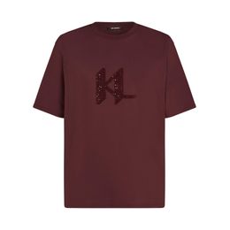 K by KARL LAGERFELD Karl Lagerfeld T-Shirt Herren Gr&ouml;&szlig;e S bordeaux