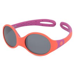 Julbo LOOP L J511 | Unisex-Sonnenbrille | Fassung: Vollrand, Rund, Kunststoff, Rose Orange | Glasfarbe: Grau