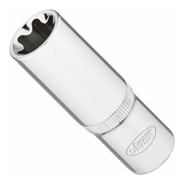 Vigor T Steckschl&uuml;sseleinsatz, lang, V7014-22, 1/2 Zoll (12,5 mm) Vierkant, E Profil, SW E22)
