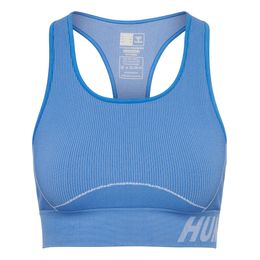 Hummel Sport-BH 'Christel' Damen Gr&ouml;&szlig;e XL rauchblau / hellgrau