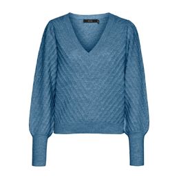 V&eacute;ro Moda Vero Moda Pullover 'VMStinna' Damen Gr&ouml;&szlig;e XL blau