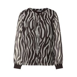 Street One Bluse Damen Gr&ouml;&szlig;e XXL stone / schwarz