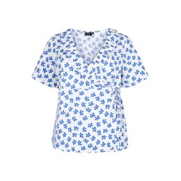 ZIZZI Bluse 'Lola' Damen Gr&ouml;&szlig;e 11XL/12XL blau / wei&szlig;